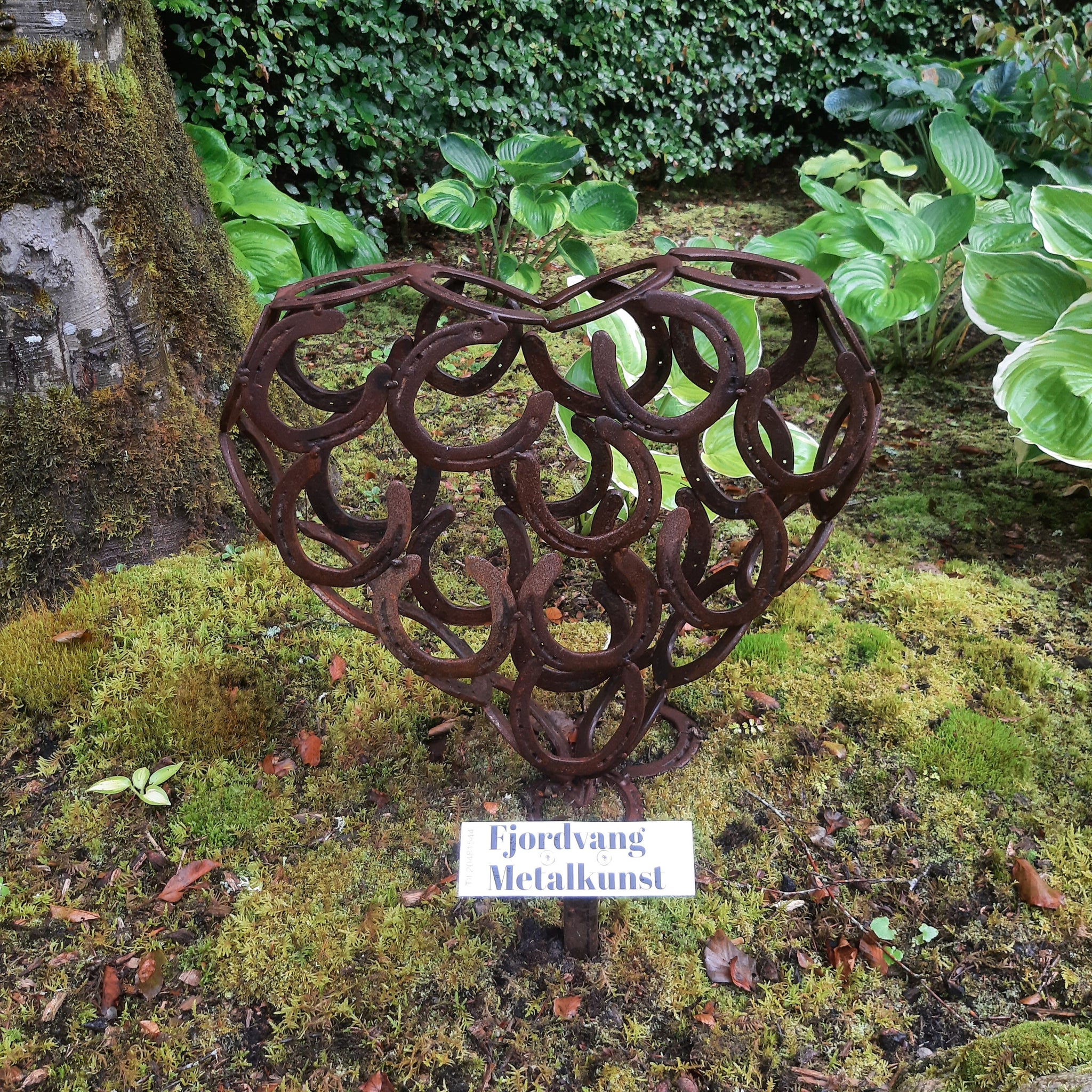 Hjerte af hestesko– Fjordvang metalkunst